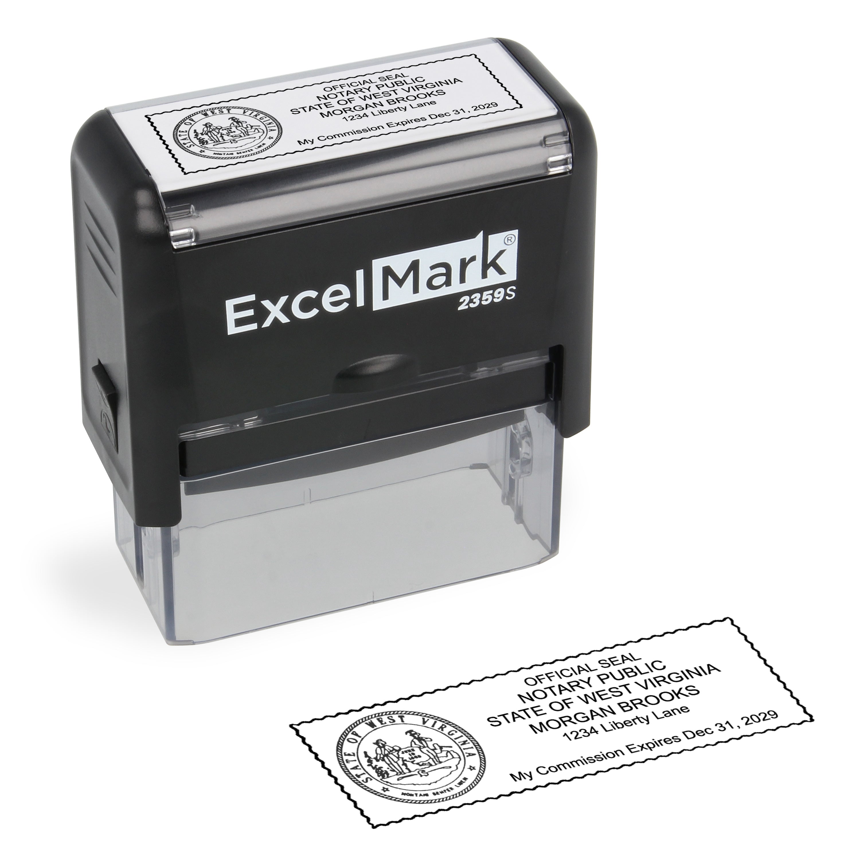 Self-Inking West Virginia Notary Stamp