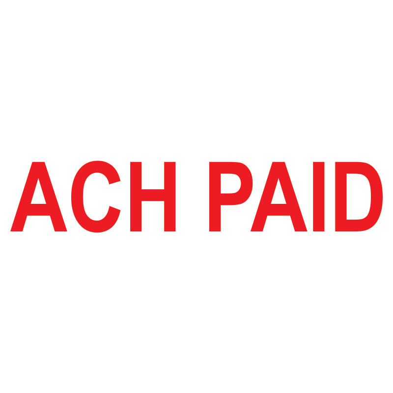 ACH PAID Self-Inking Stamp