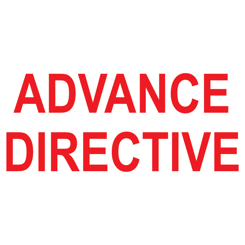 Advance Directive Self-Inking Stamp