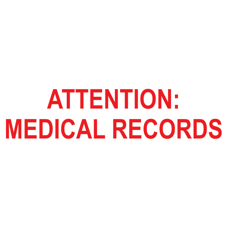 Attention Medical Records Self-Inking Stamp