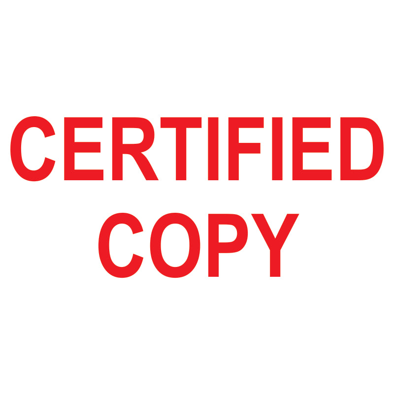 Certified Copy Self-Inking Stamp