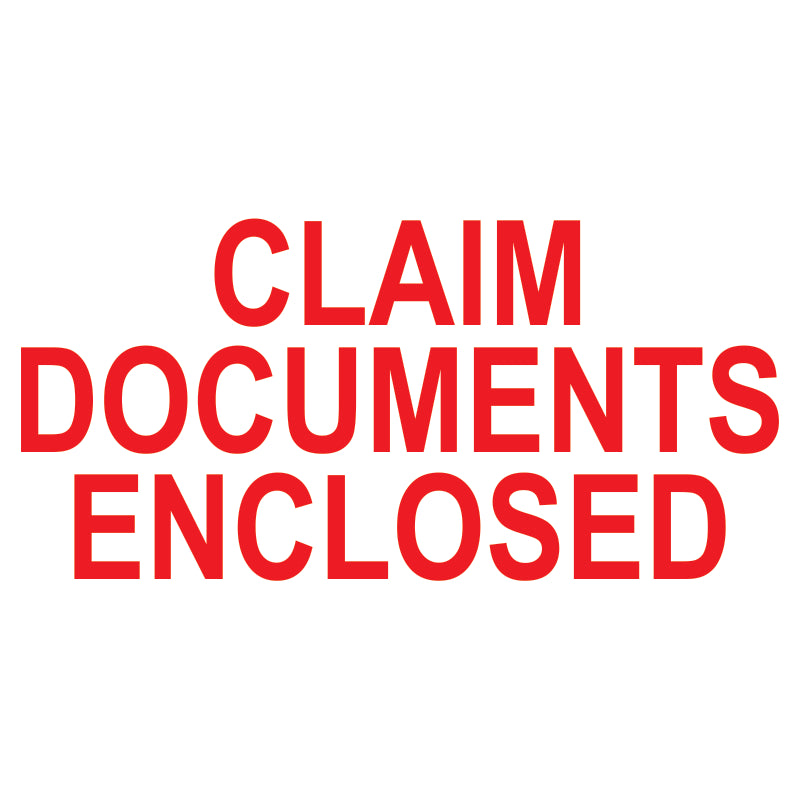 Claim Documents Enclosed Self-Inking Stamp