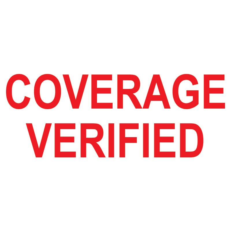 Coverage Verified Self-Inking Stamp