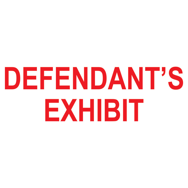 Defendant's Exhibit Self-Inking Stamp