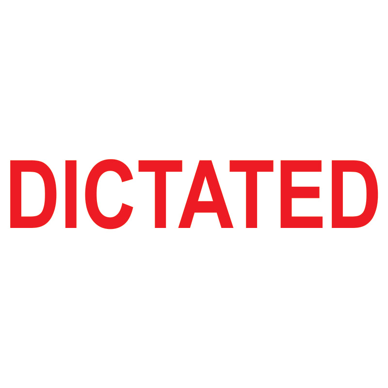 Dictated Exhibit Self-Inking Stamp