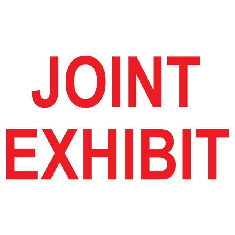Joint Exhibit Self-Inking Stamp