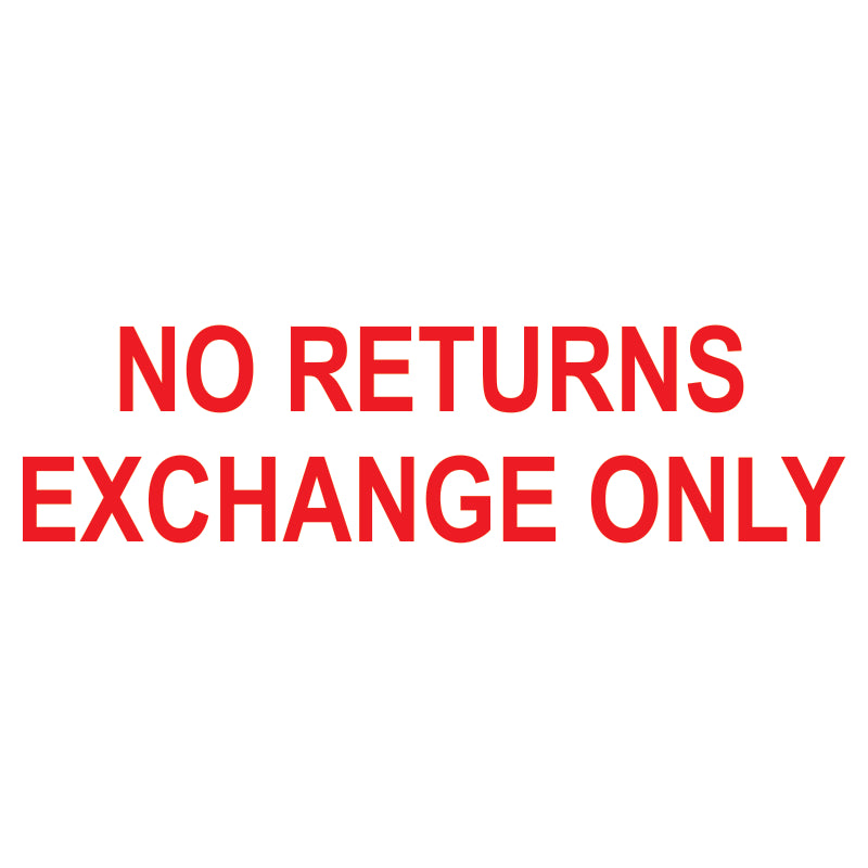 No Returns Exchange Only Self-Inking Stamp