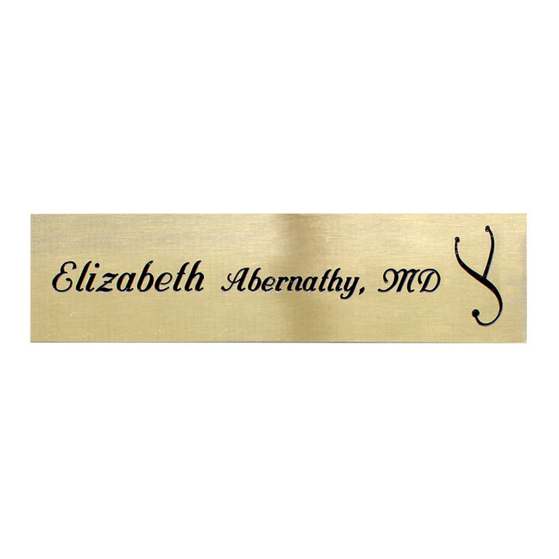 2" x 10" Brass Name Plates