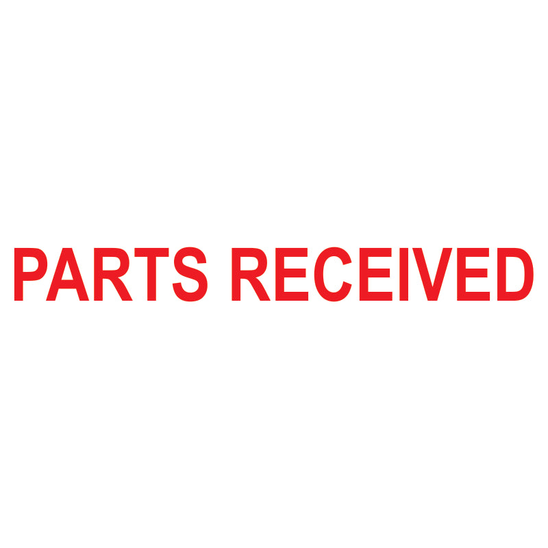 Parts Received Self-Inking Stamp