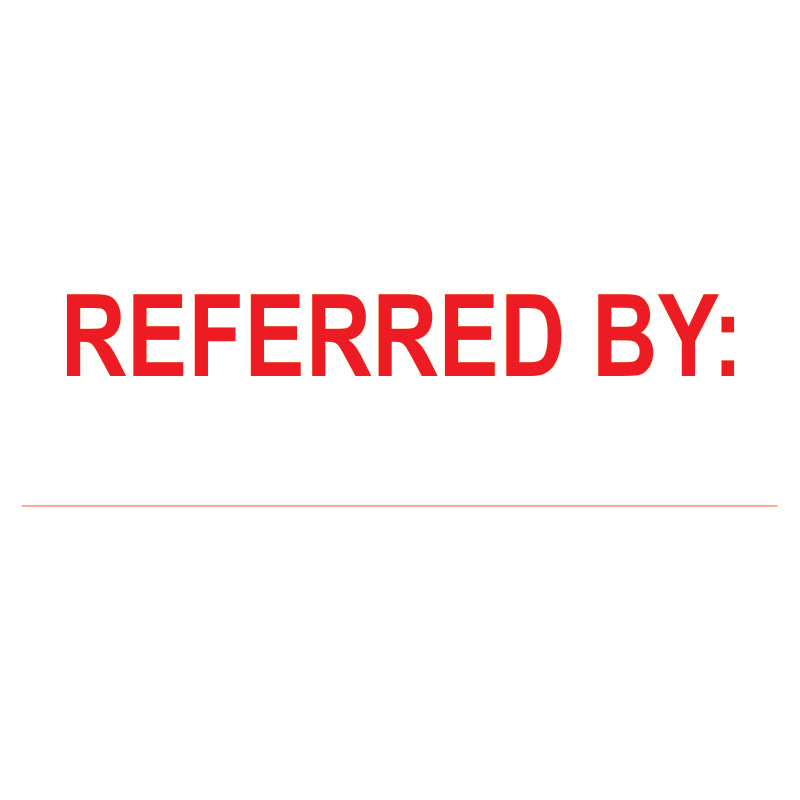 Referred By Self-Inking Stamp