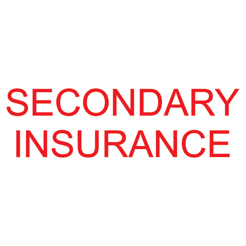 Secondary Insurance Self-Inking Stamp