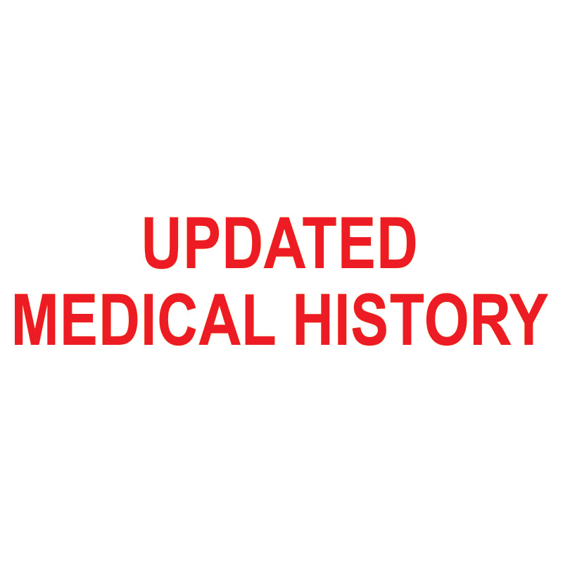 Updated Medical History Self-Inking Stamp