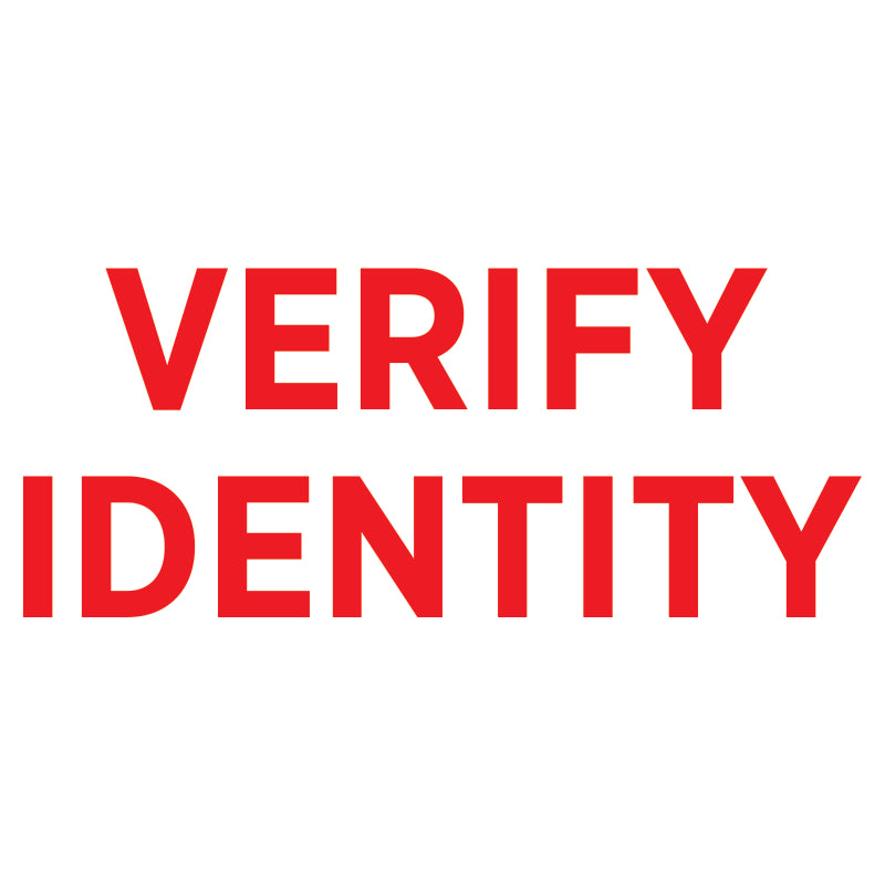 Verify Identity Self-Inking Stamp