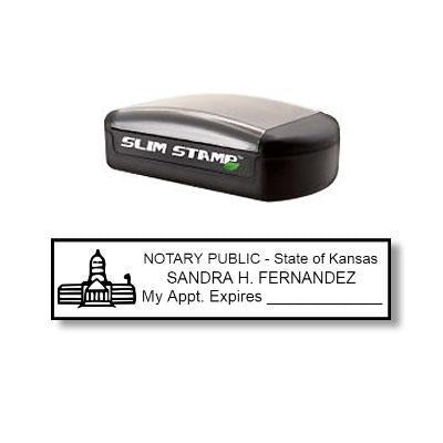 Super Slim Kansas Notary Stamp