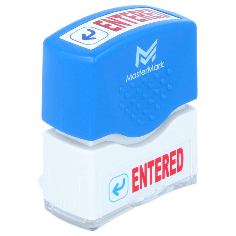 Two Color Entered Stamp | Schwaab, Inc