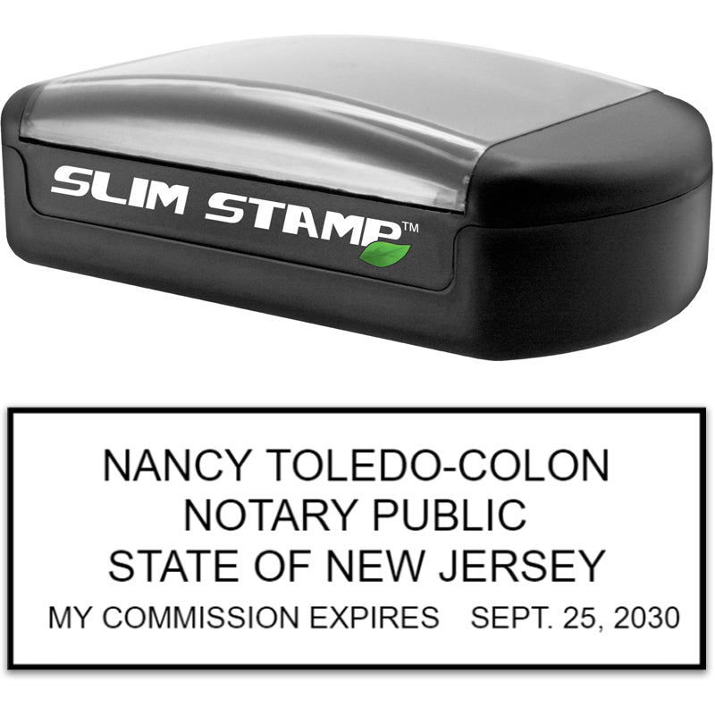 Super Slim New Jersey Notary Stamp | Schwaab, Inc