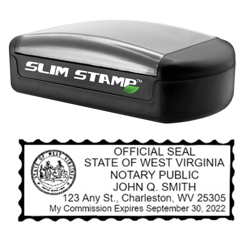 Super Slim West Virginia Notary Stamp