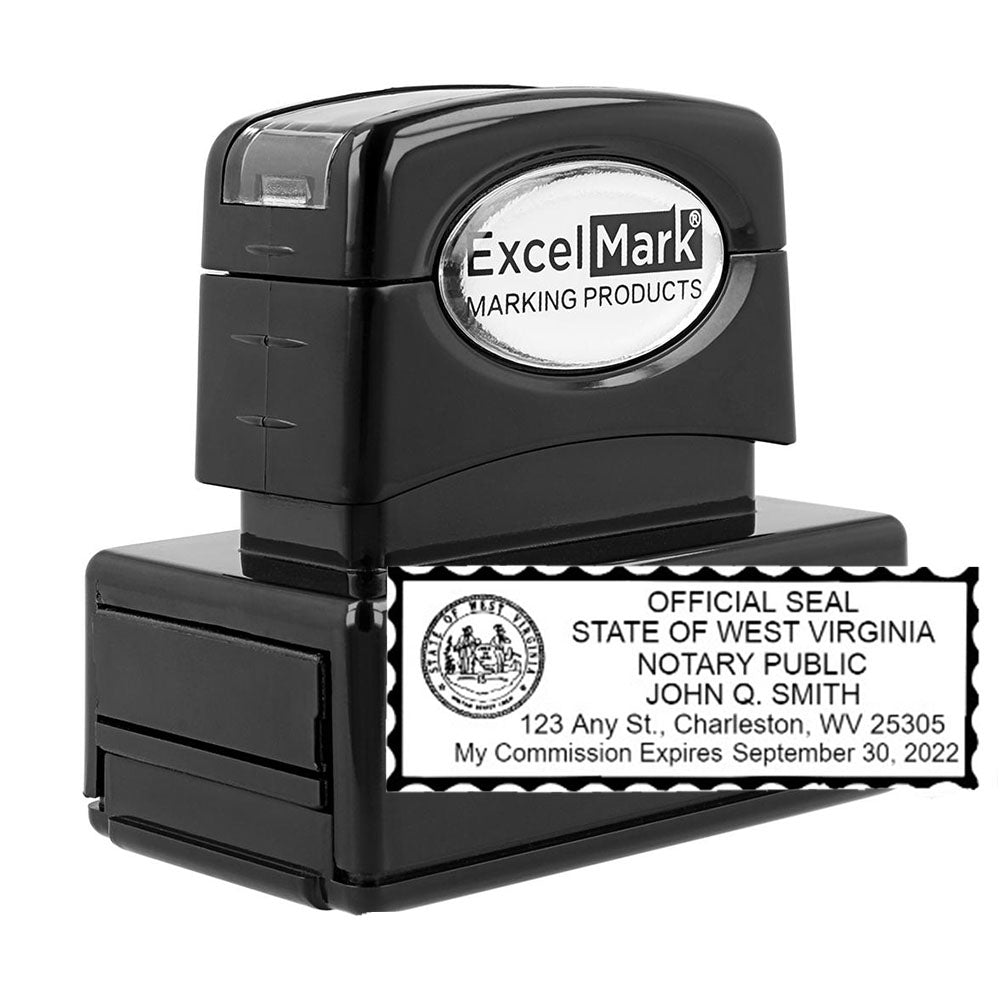 Pre-Inked West Virginia Notary Stamp